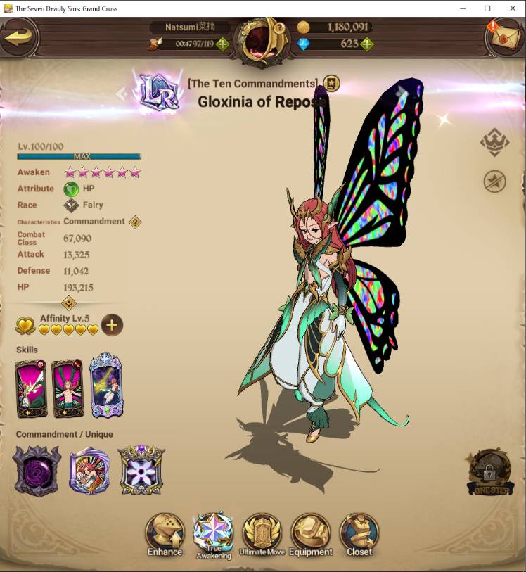 I got all the LR character - The Seven Deadly Sins: Grand Cross