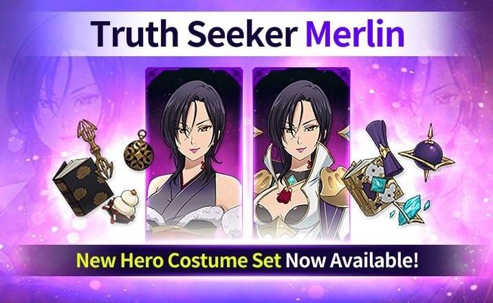 Truth Seeker Merlin New Hero Costume Sets - The Seven Deadly Sins ...