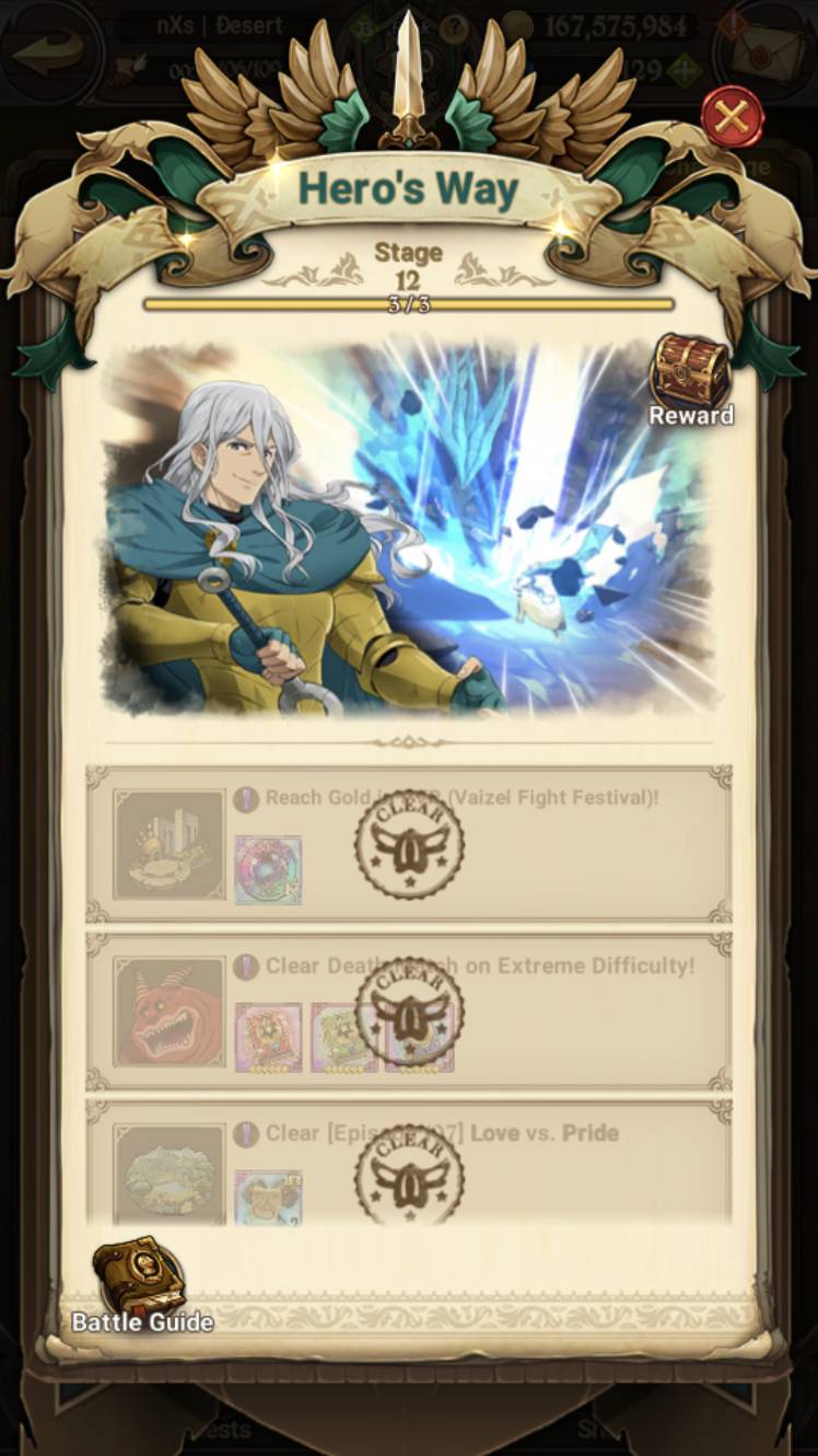 Hero's Way complete - The Seven Deadly Sins: Grand Cross