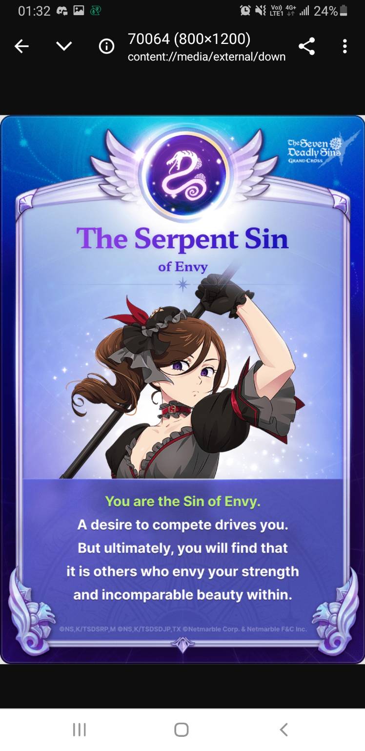 7DS_MySin - The Seven Deadly Sins: Grand Cross