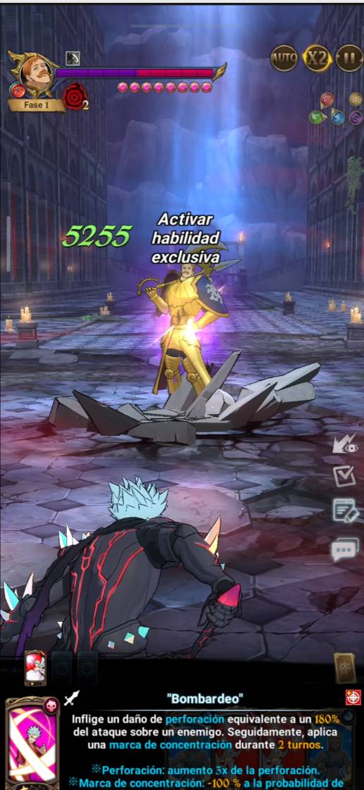 Jefe final Escanor - The Seven Deadly Sins: Grand Cross