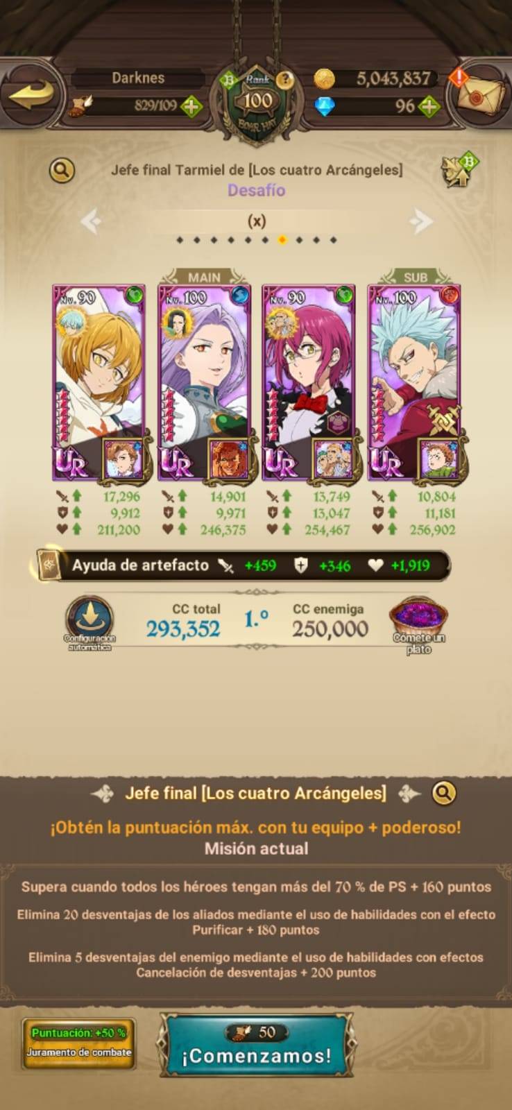 Guía para derrotarlo - The Seven Deadly Sins: Grand Cross