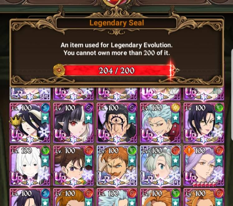 Can't have more than 200 LR coins ?? - The Seven Deadly Sins: Grand Cross