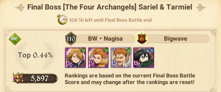 Final Boss Sariel & Tarmiel Strategy Top 5% - The Seven Deadly Sins ...