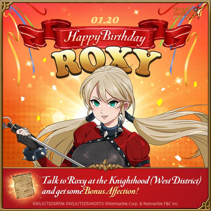 Happy Birthday, Roxy! Get your Bonus Affection! 💞 - The Seven Deadly ...