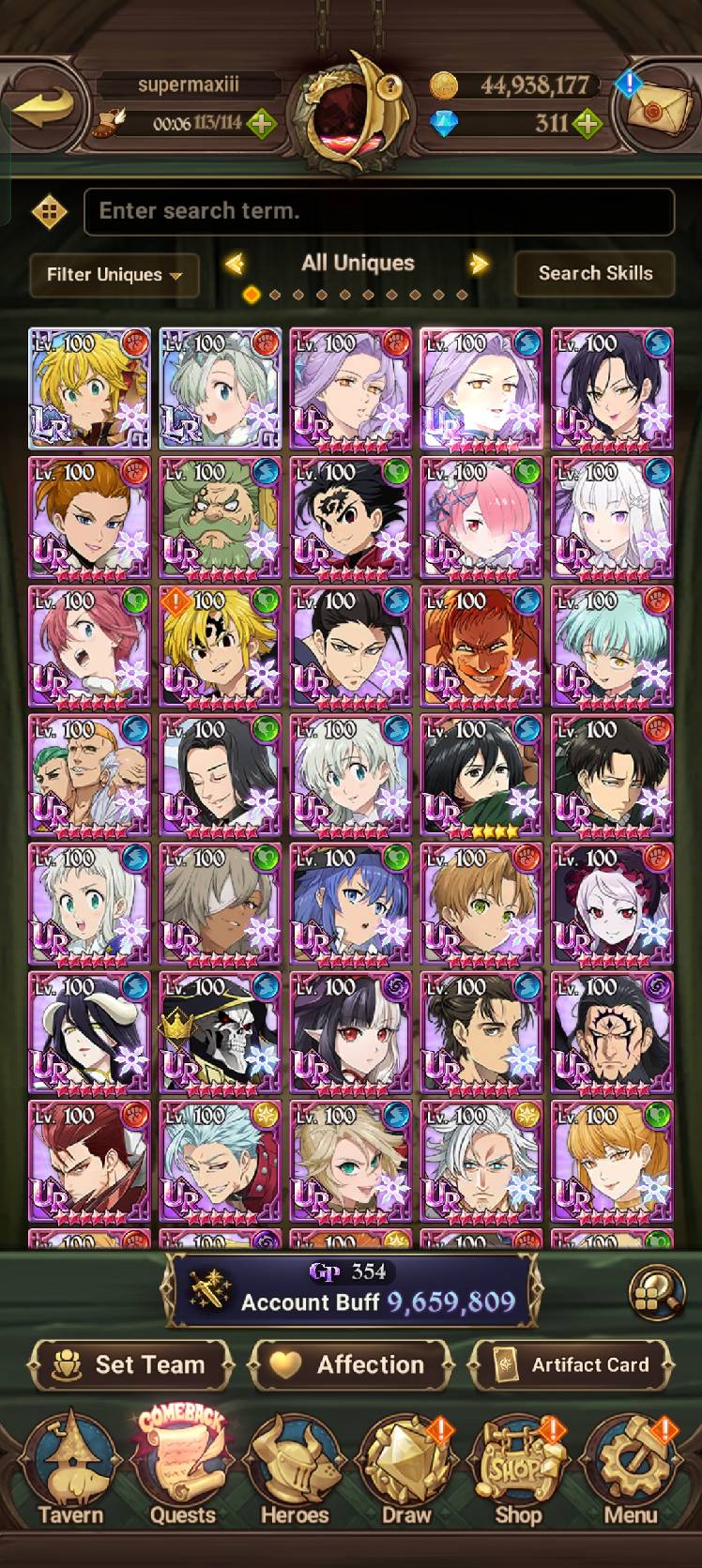 make skin of hero same like 7ds ， make any item drop in afk ， make ...