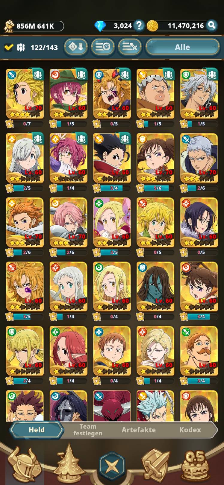 Which Character should i focus? - The Seven Deadly Sins: IDLE Adventure
