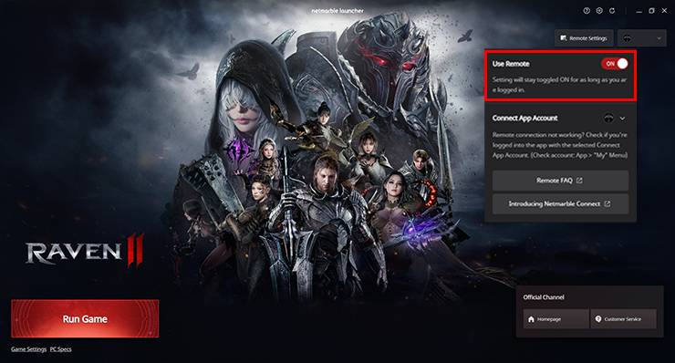 Netmarble Launcher & Netmarble Connect Usage Guide - RAVEN2