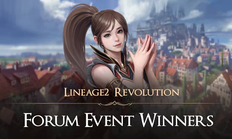 Revolution Times Episode 25: Revolution Toons Event Winners - Lineage2 Forum - Netmarble Forums