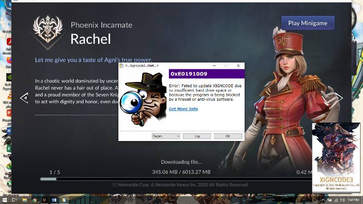 Can't Update Xigncode3 - Seven Knights 2 Official Community