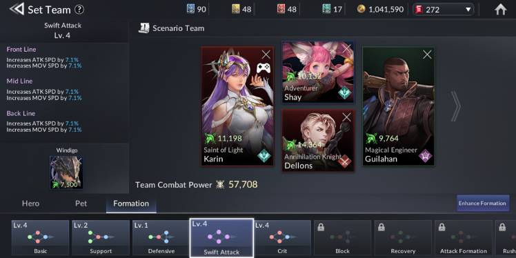 SWIFT ATTACK FORMATION - Seven Knights 2 Official Community