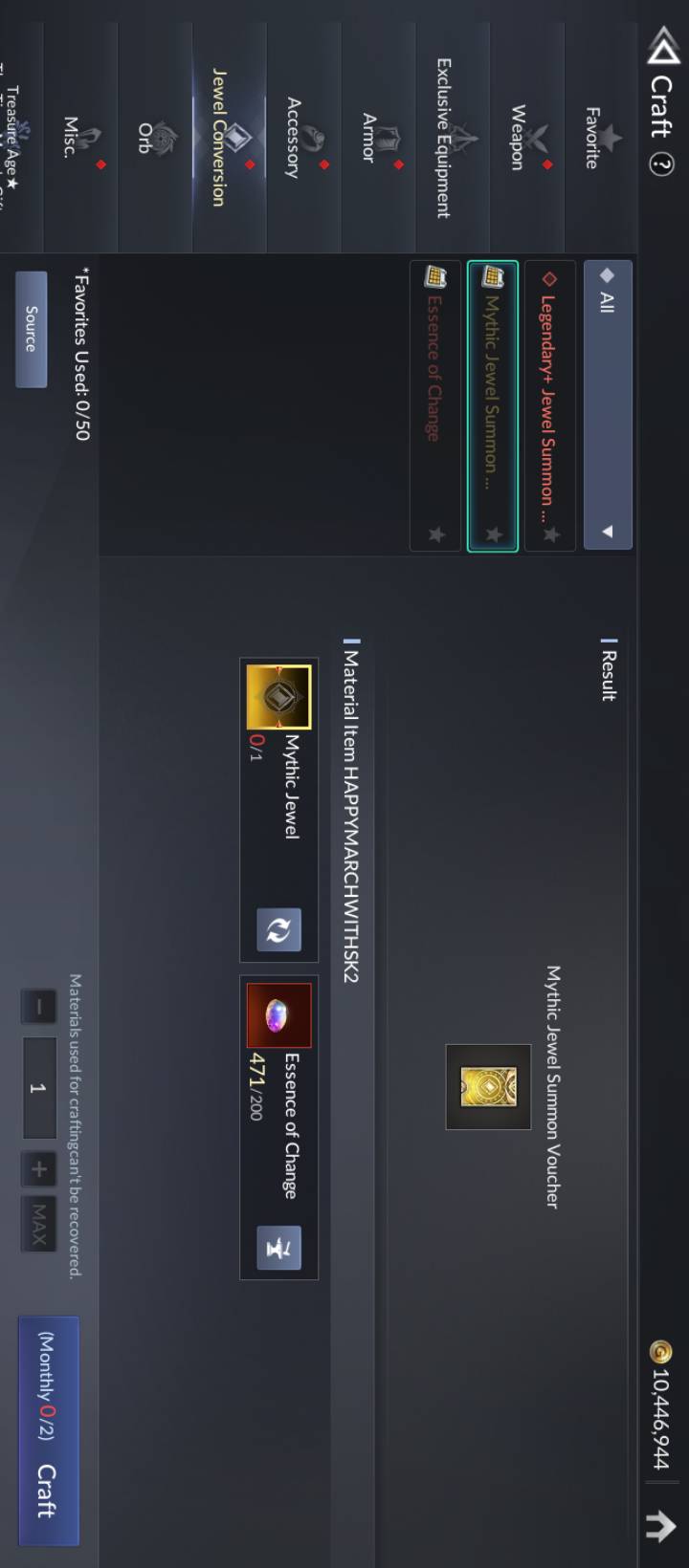 why dont remove monthly limit when randomly reroll jewel?or give 1 limit jewel selection ticket ...