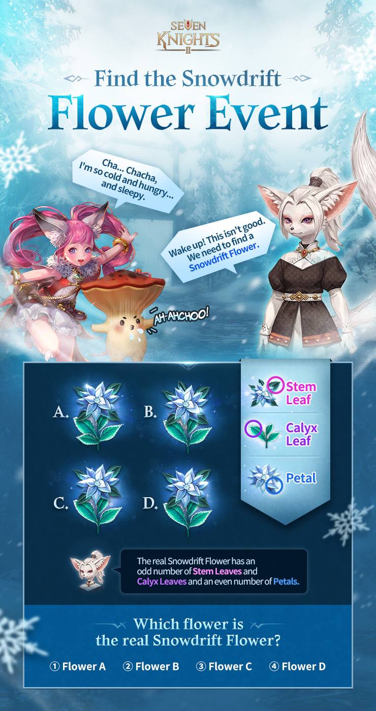 Find the Snowdrift Flower Event! - Seven Knights 2 Official Community