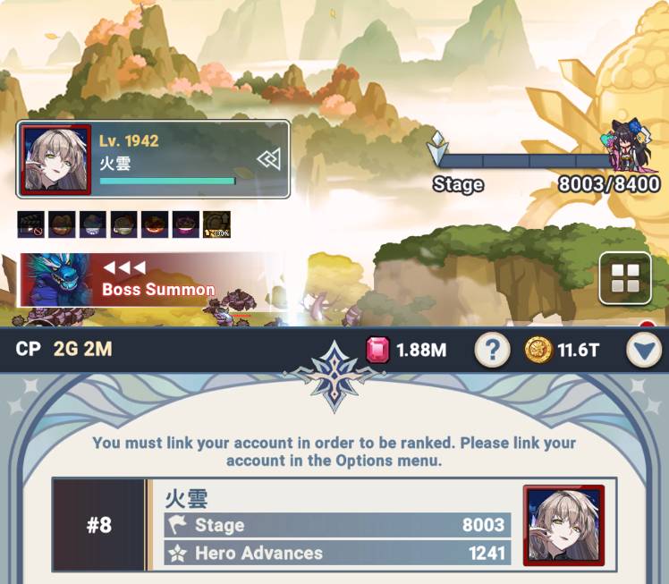 Reached Sage Peak 8k - Seven Knights Idle Adventure