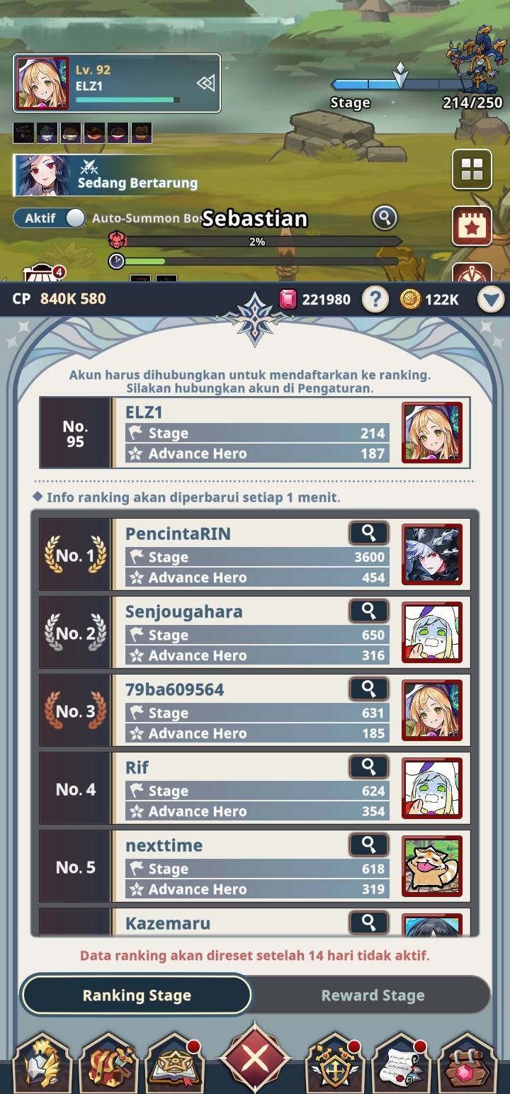 Cheat at server ID 60, Nick PencintaRin, please bened - Seven Knights Idle Adventure