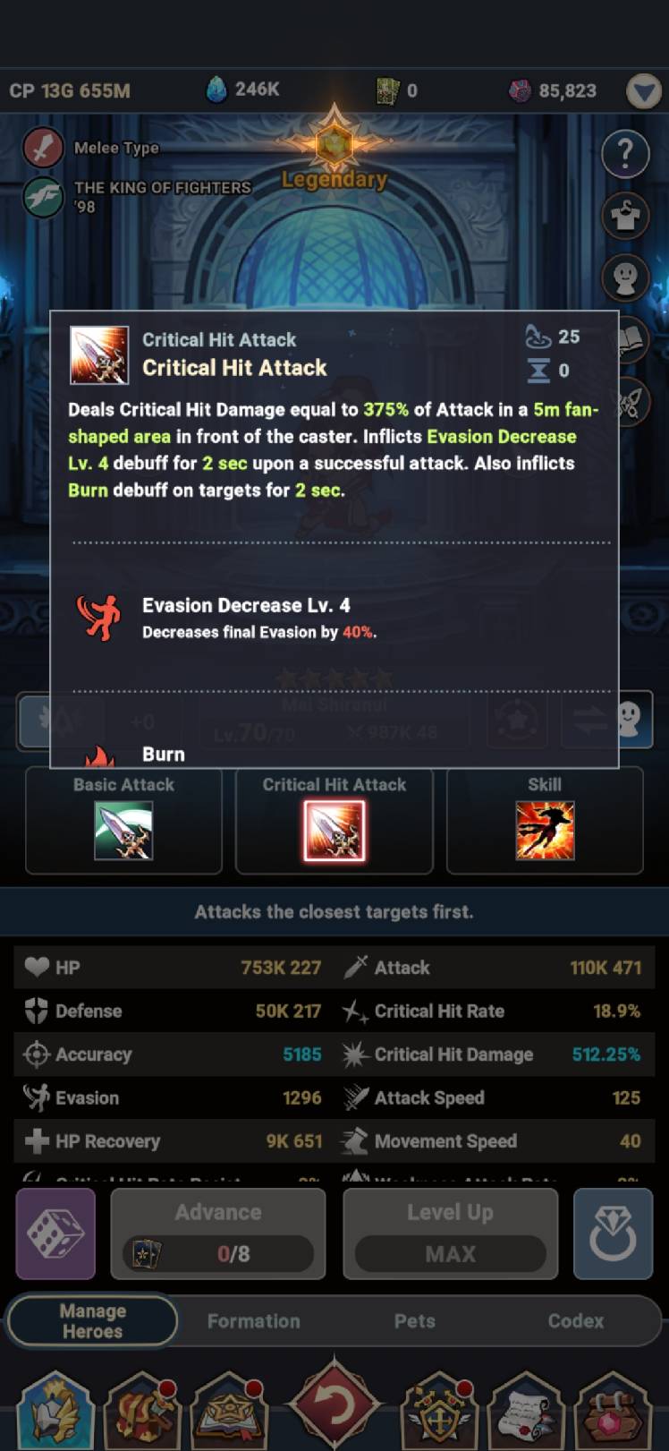 PLEASE increase Mai Shiranui DEBUFF TO LVL 5!!! - Seven Knights Idle ...