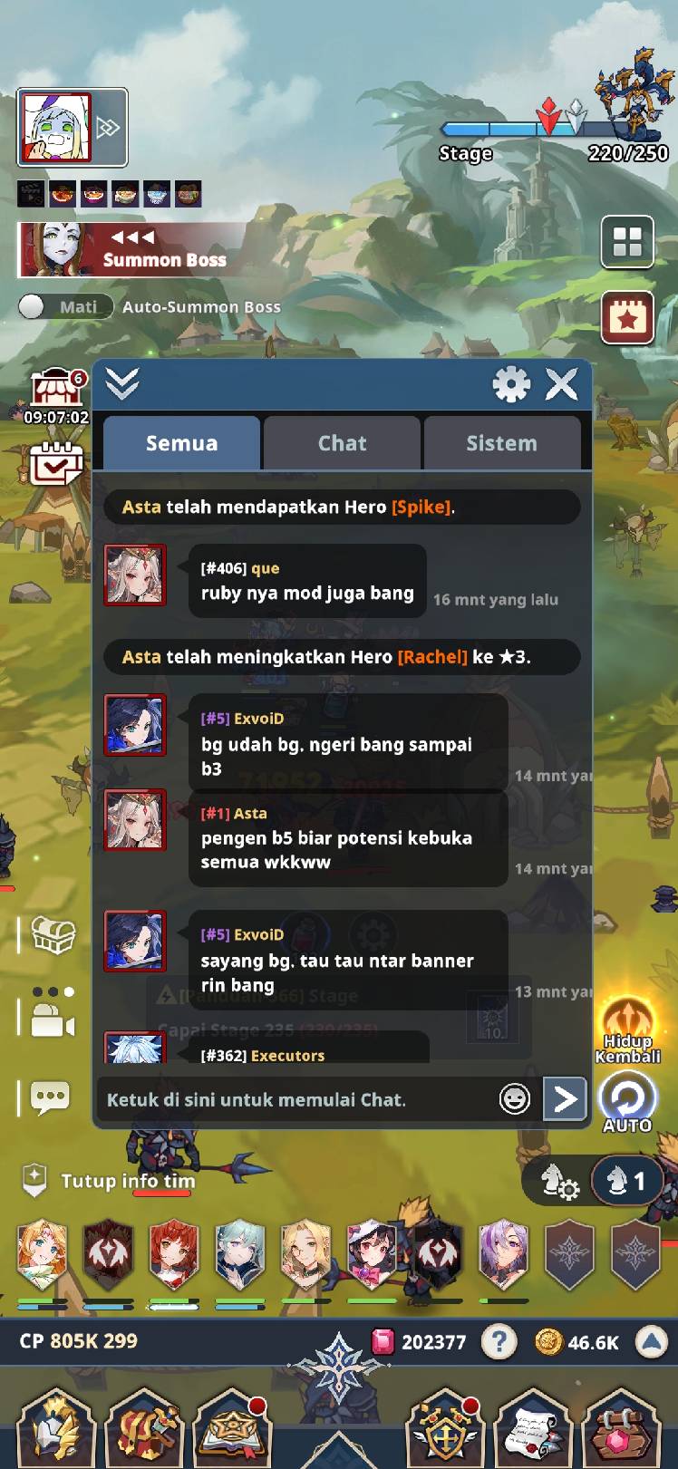 He admit using cheat or mood ruby - Seven Knights Idle Adventure