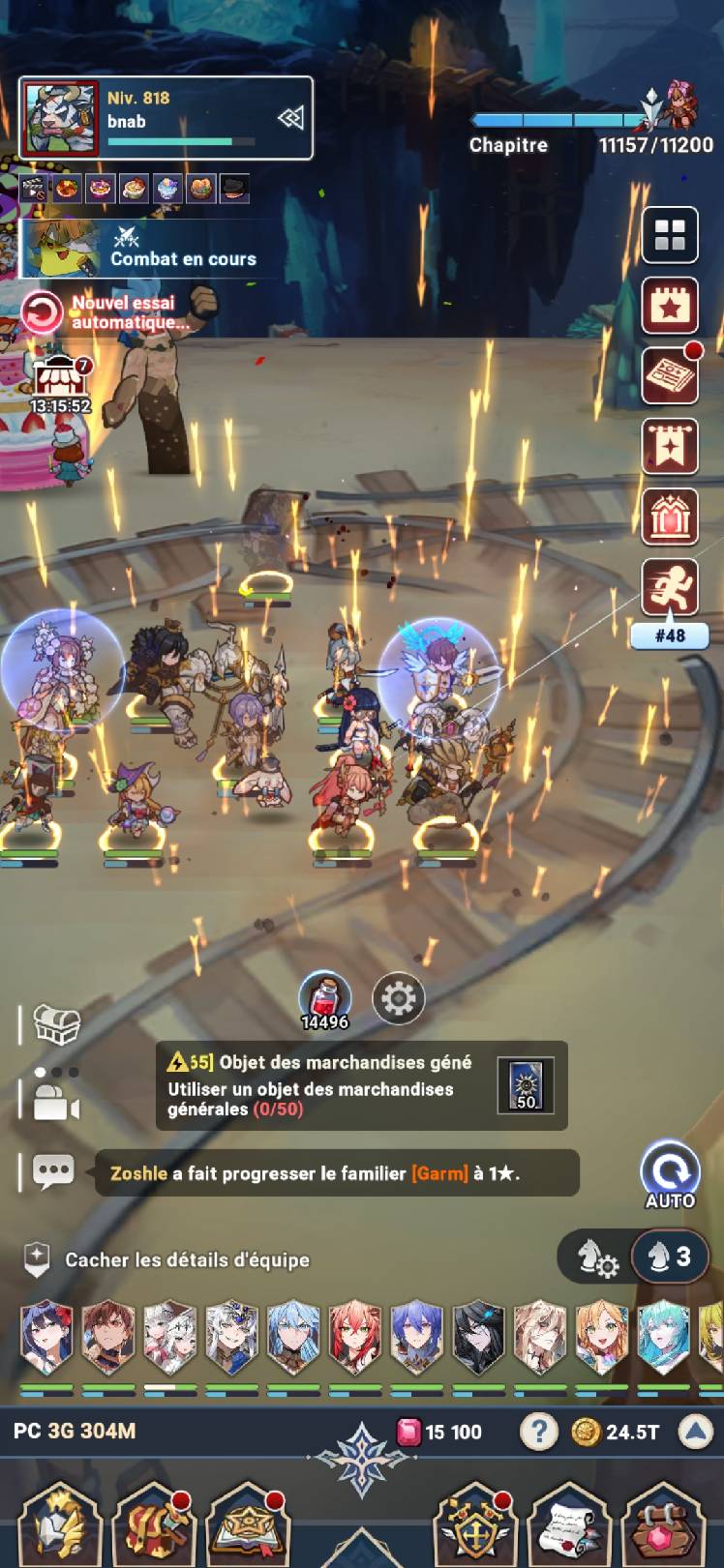 Chap 11157 boss not spawn - figed team - Seven Knights Idle Adventure