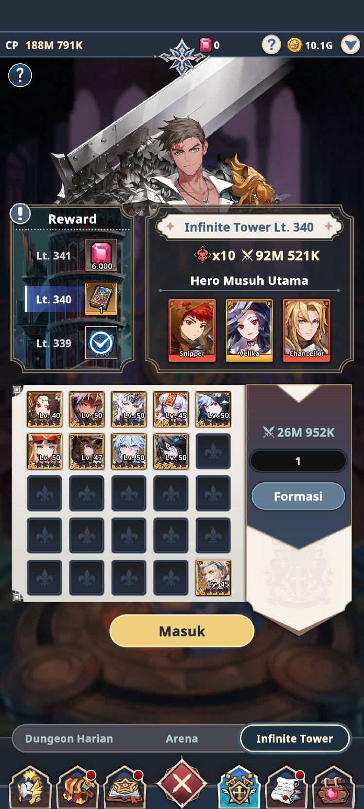 Infinite tower - Seven Knights Idle Adventure