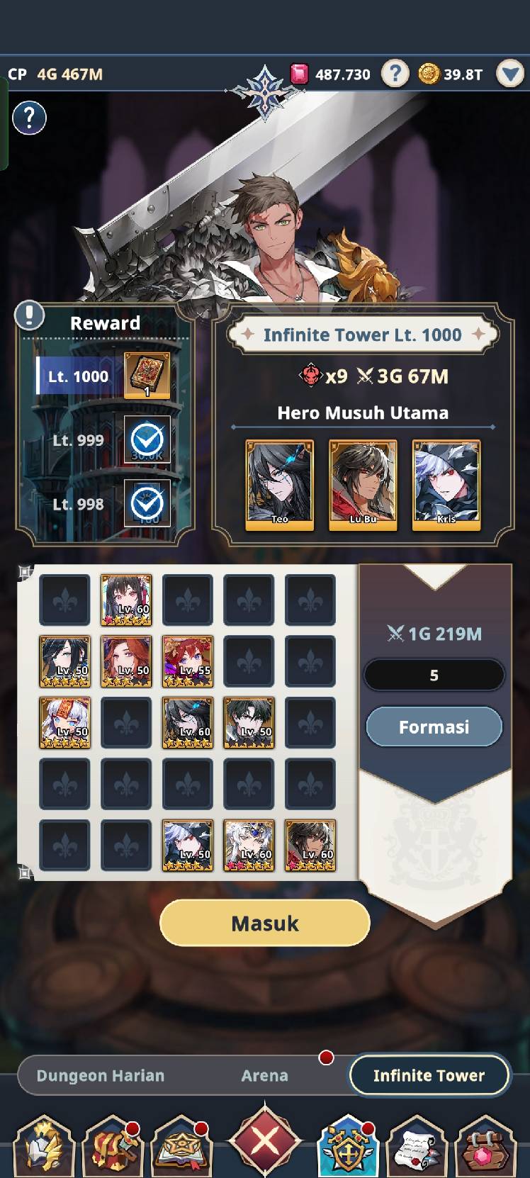 How to pass and complete the 999th and 1000th floors of the Infinite ...