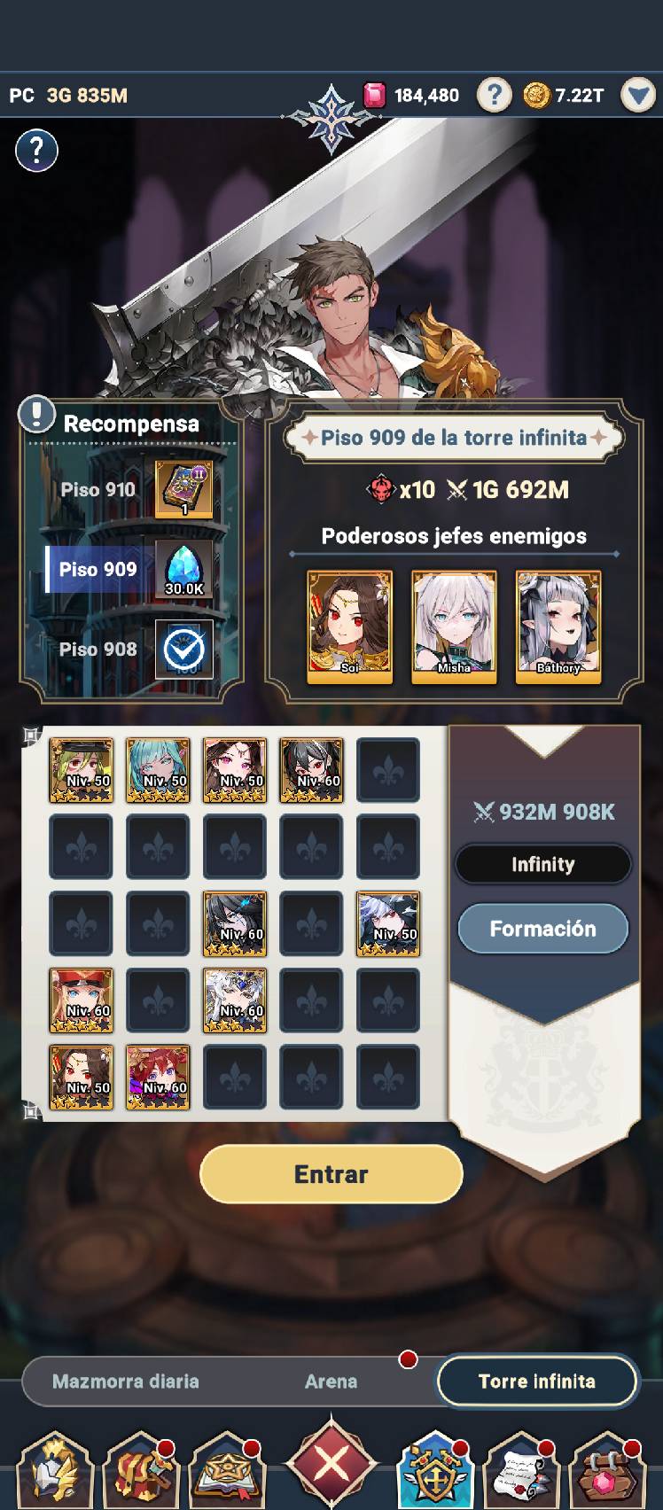 Infinite Tower 908 - Seven Knights Idle Adventure