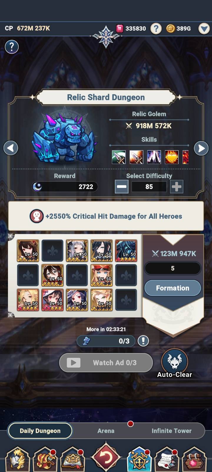 Relic shard dungeon f2p - Seven Knights Idle Adventure