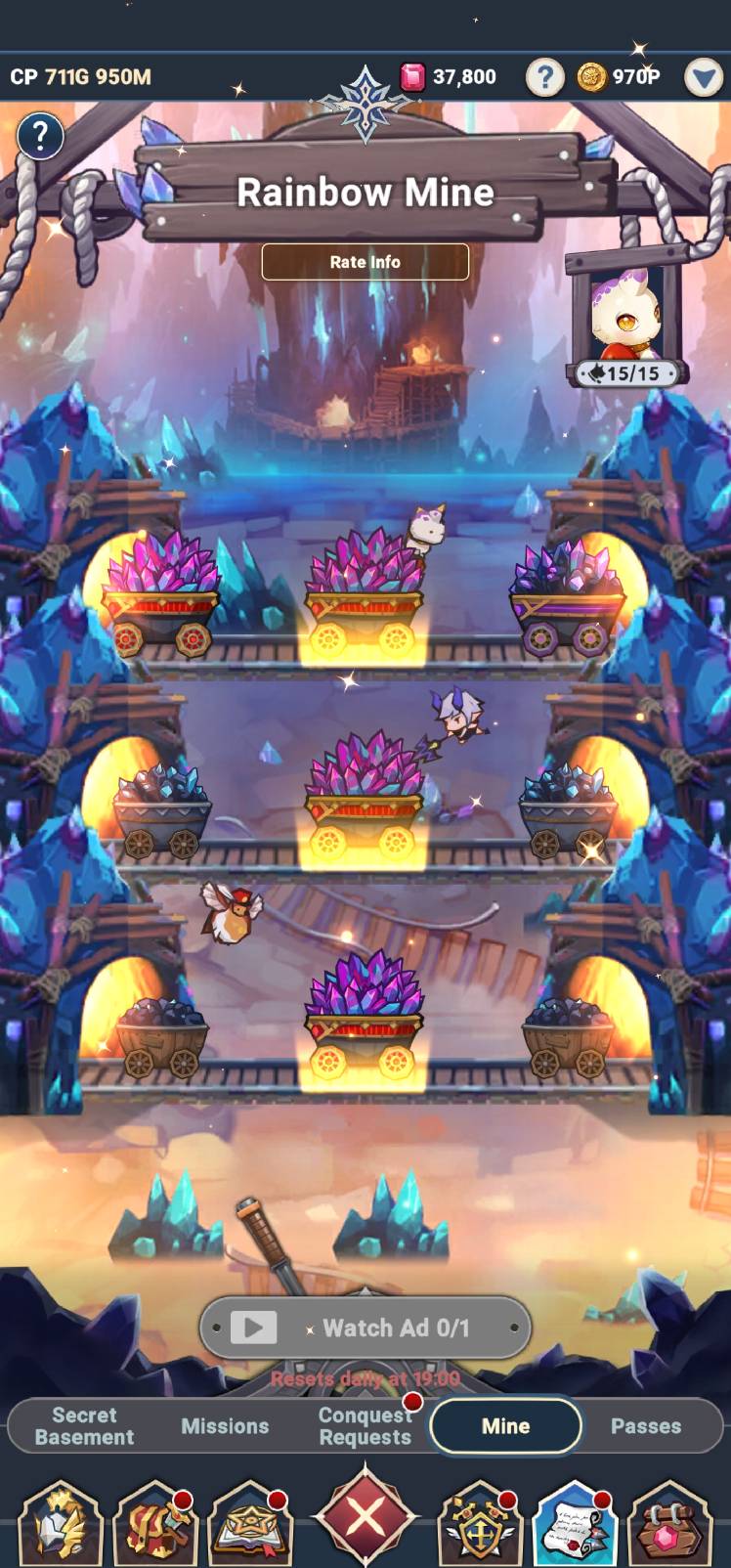 The Benefit of 3 Large Carts in the Mine! 💰 - Seven Knights Idle Adventure