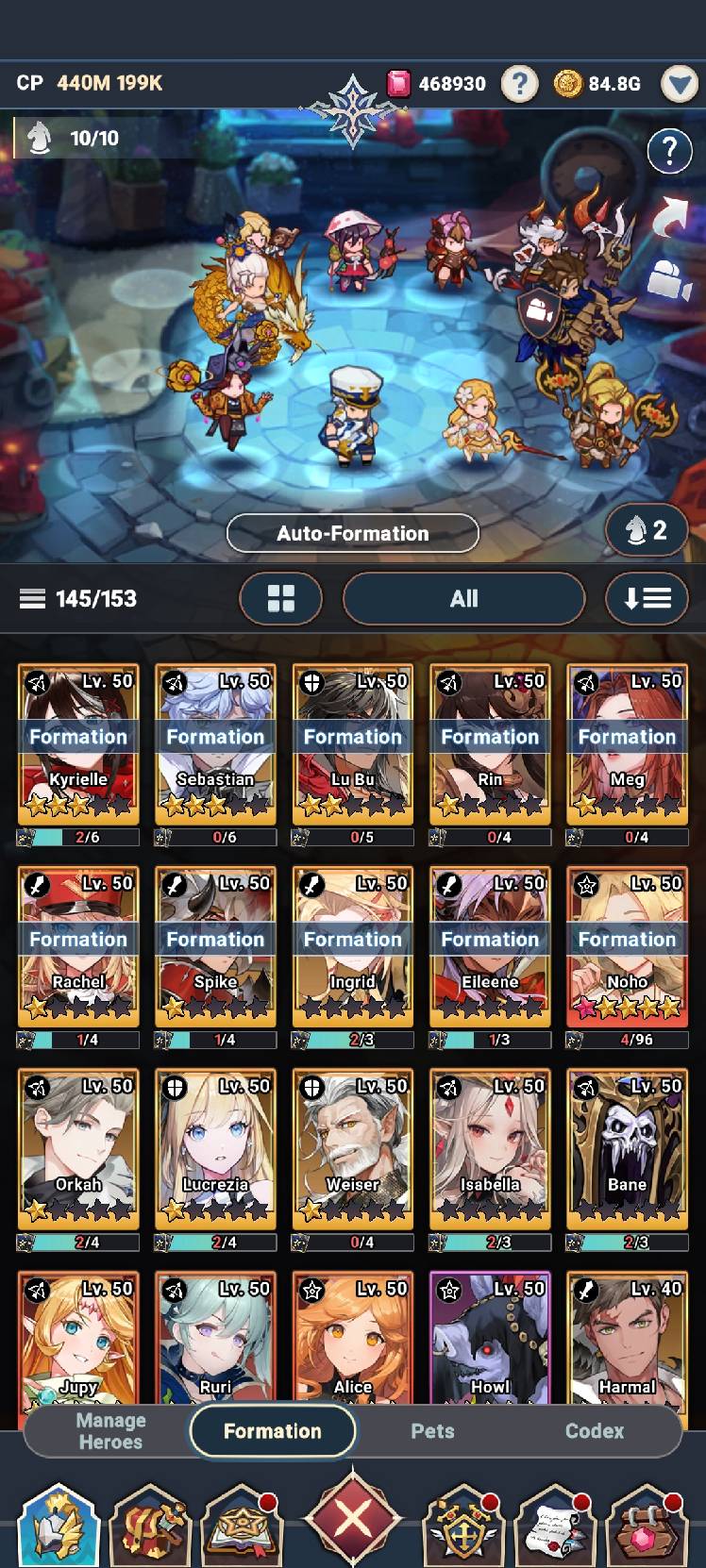 My deck. puush stage - Seven Knights Idle Adventure