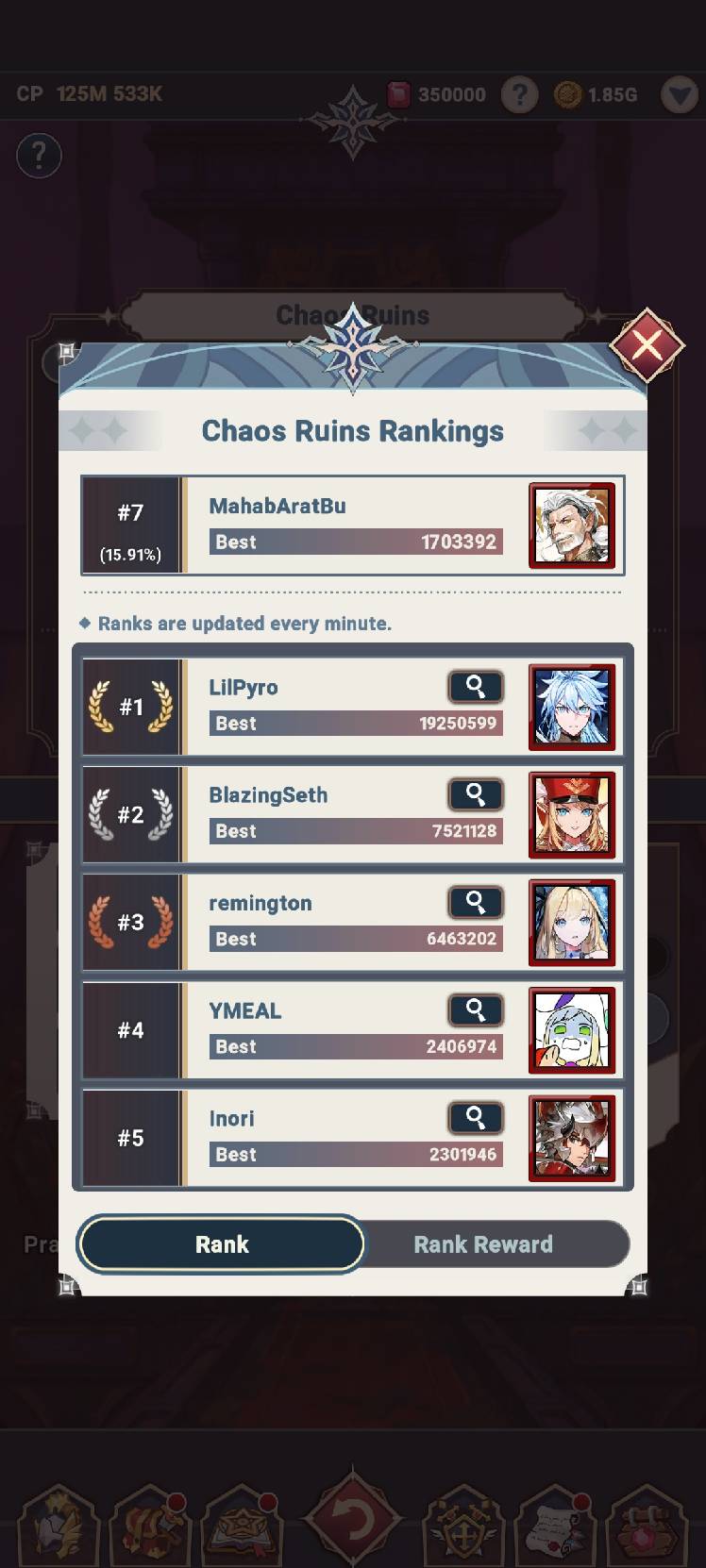 [Catch the Lucky Number!] Chaos Ruins Score is 1,703,392! - Seven ...