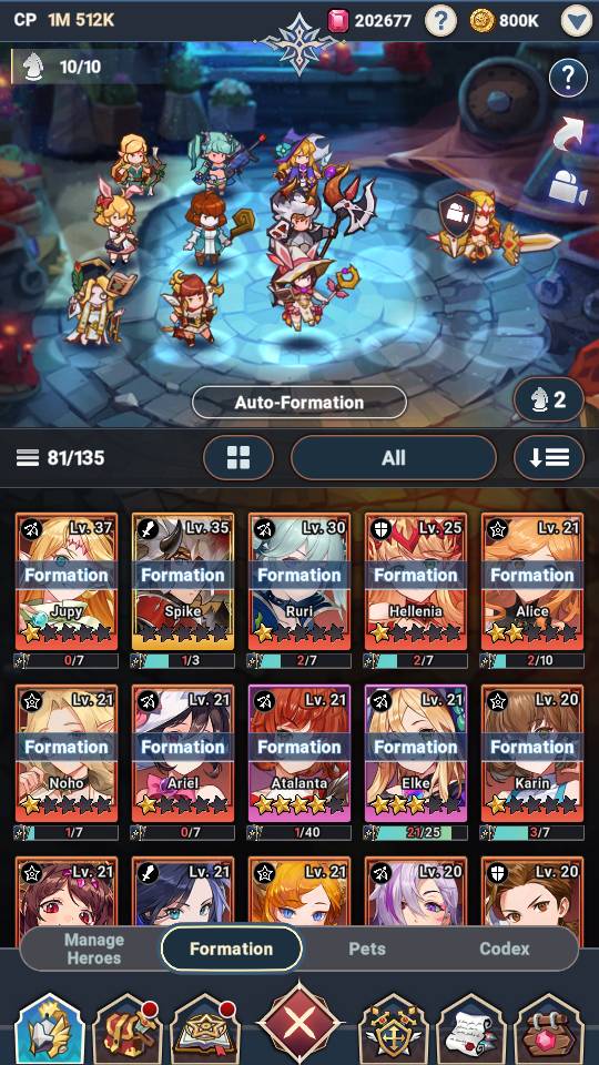 Formation to get stage 321 and Tips as F2P - Seven Knights Idle Adventure