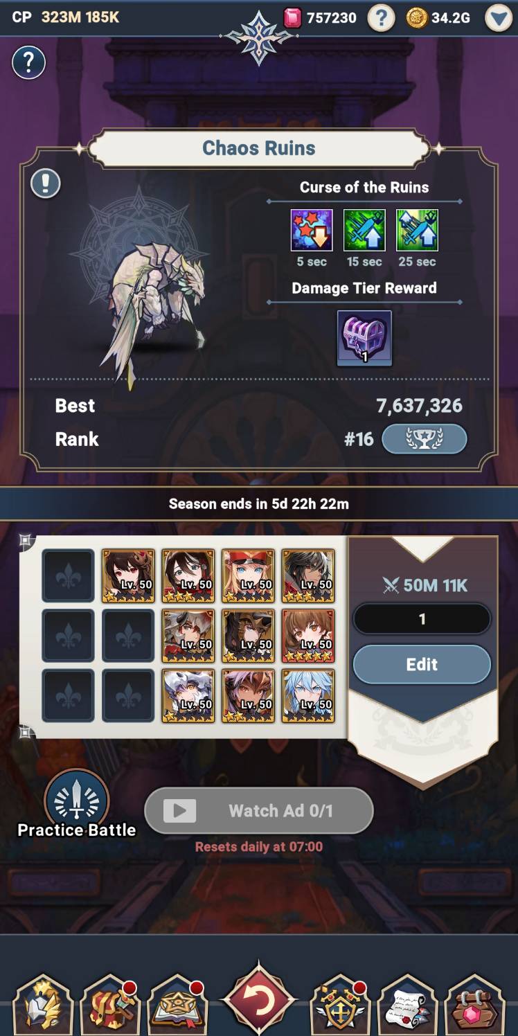 [Catch the Lucky Number!] Chaos Ruins Score is 7,637,326 - Seven ...