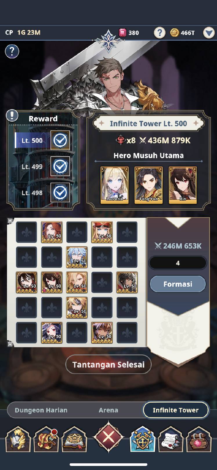 Please up the infinity tower, i finished it, boring… - Seven Knights ...