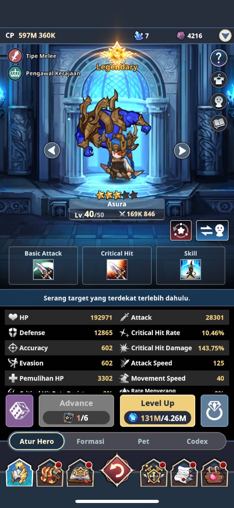 Legendary Hero Asura ★3 Complete! 💗 - Seven Knights Idle Adventure