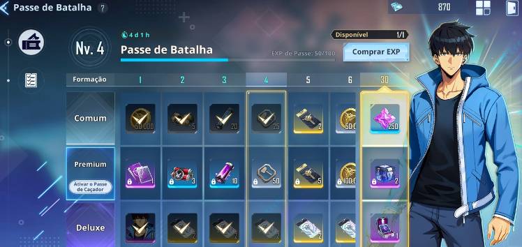 Passe de Batalha - Solo Leveling:ARISE