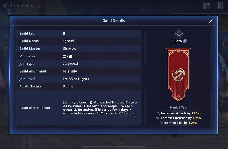 Recruiting guild members - Solo Leveling:ARISE