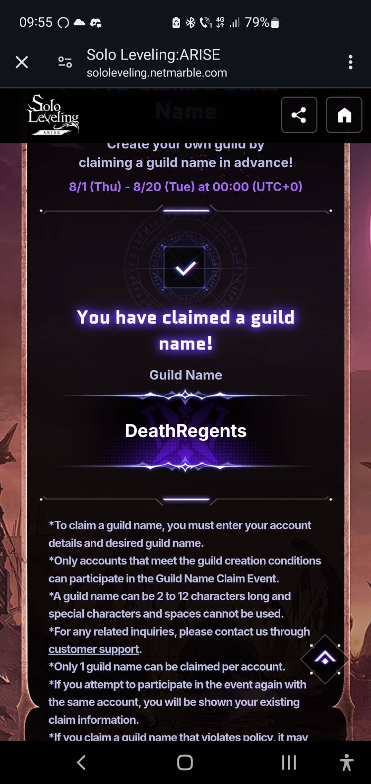 Recruiting Members for the Death Regents Guild - Solo Leveling:ARISE
