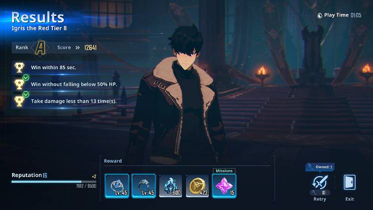 Igrit T8, all Battle Missions Done - Solo Leveling:ARISE