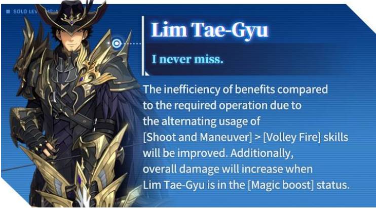 Upcoming Update - Lim Tae-Gyu - Solo Leveling:ARISE