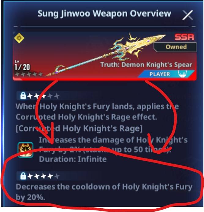 Light Spear A4 perk is useless - Solo Leveling:ARISE