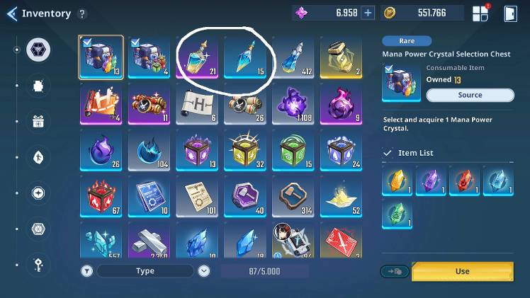 crafting mana power elixir II and III - Solo Leveling:ARISE