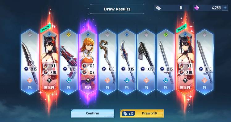 My first ever 2 SSR draw - Solo Leveling:ARISE