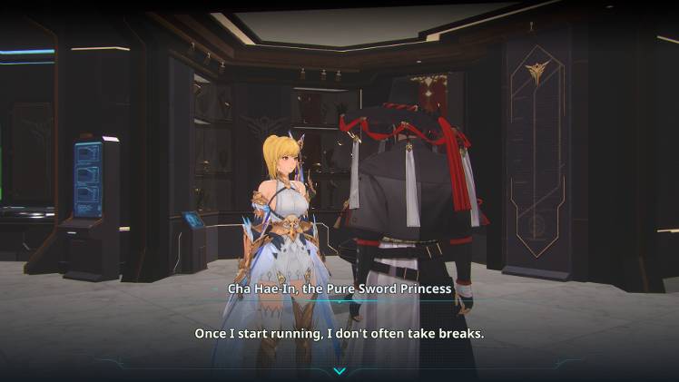 Second conversation with Pure Sword Princess today in lobby - Solo ...