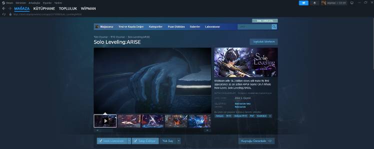 Steam coming soon - Solo Leveling:ARISE