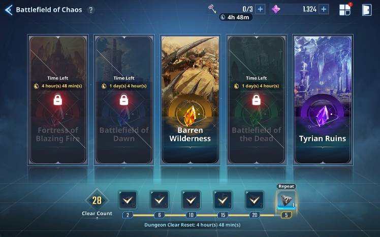 Battle of Chaos clear count - Solo Leveling:ARISE