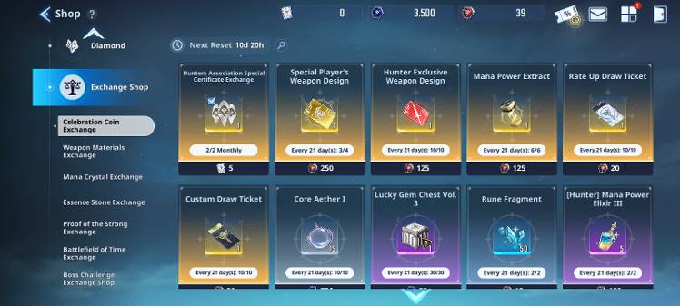 1.5 year celebration coins exchange shop - Solo Leveling:ARISE