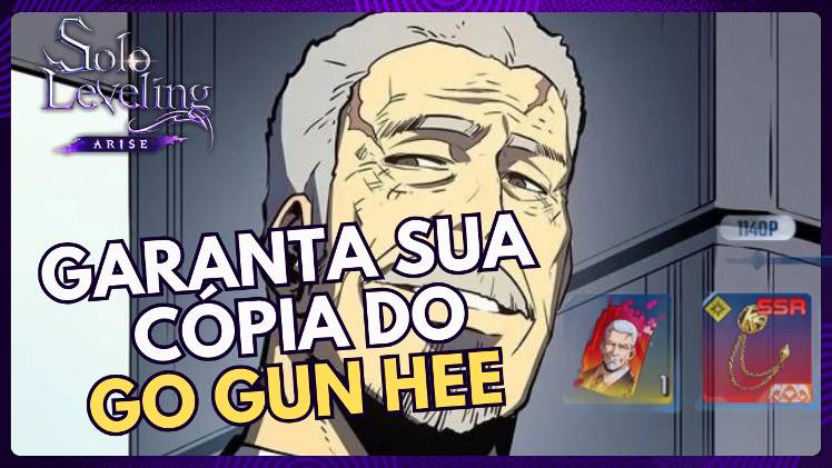 Garanta a sua cópia do Go gun-hee - Solo Leveling:ARISE