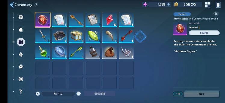 Anyone place tell me why I can't use Commander touch rune stone - Solo ...