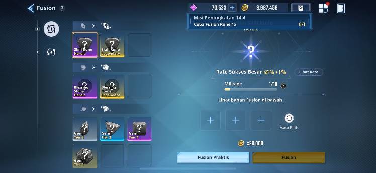 Issue with Fusion Runes - “Preparation to Become the Strongest 14-4 ...