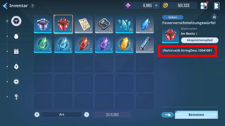 Missing String / text - Solo Leveling:ARISE