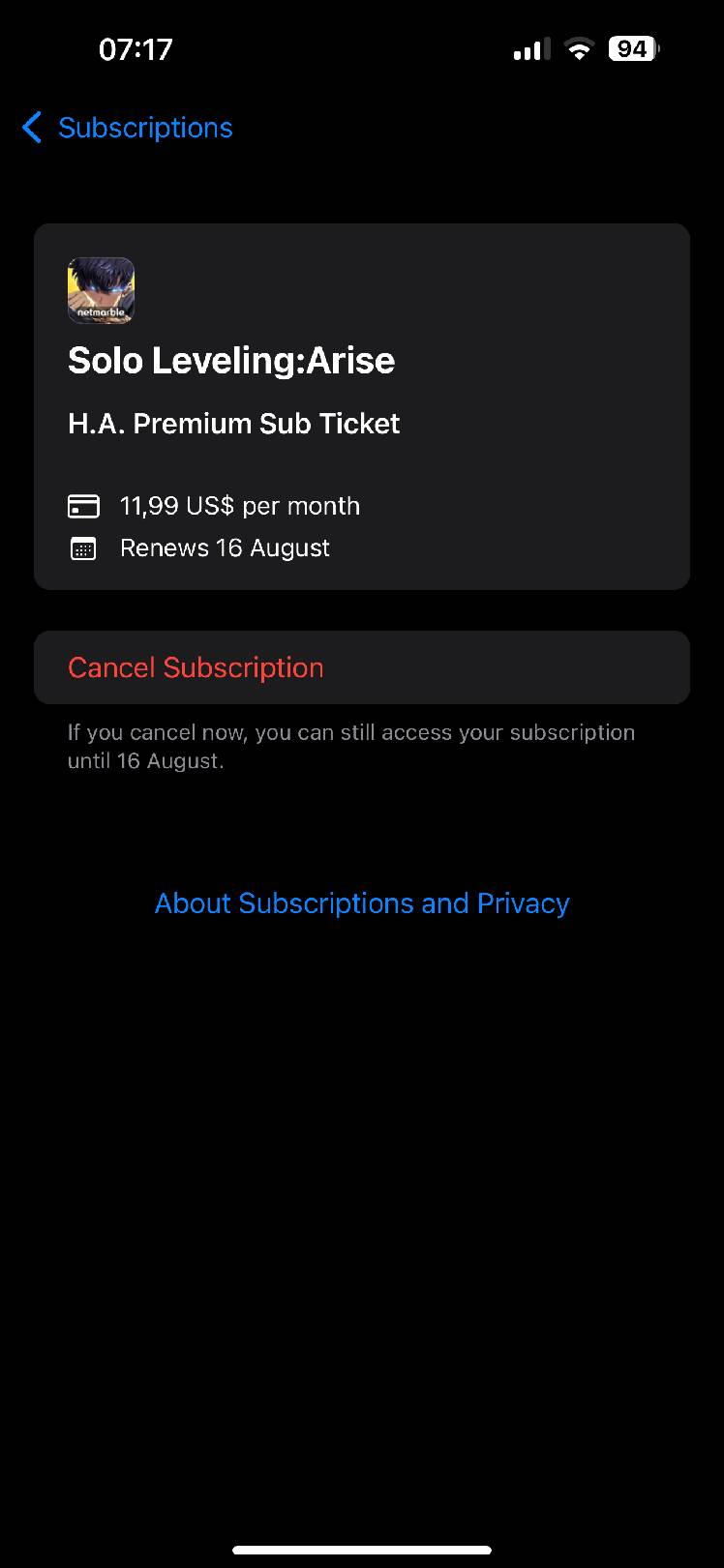 How is it possible that subscription renewed but I don’t get Special ...